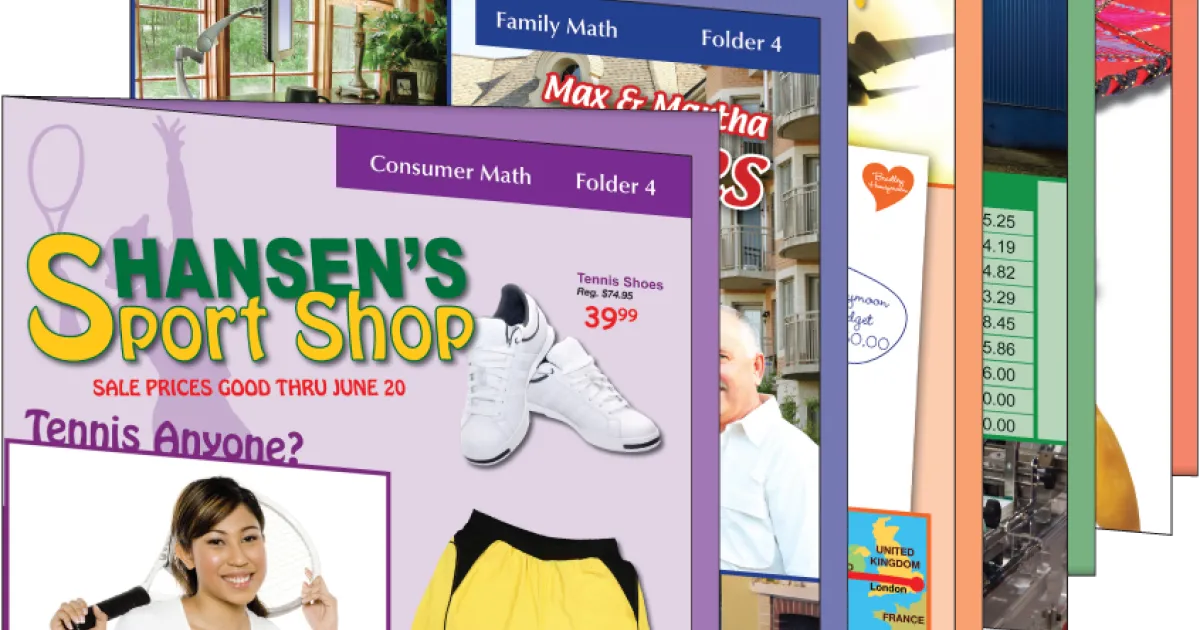 20 Extra Folders for Practical Practice Math: Binder 2